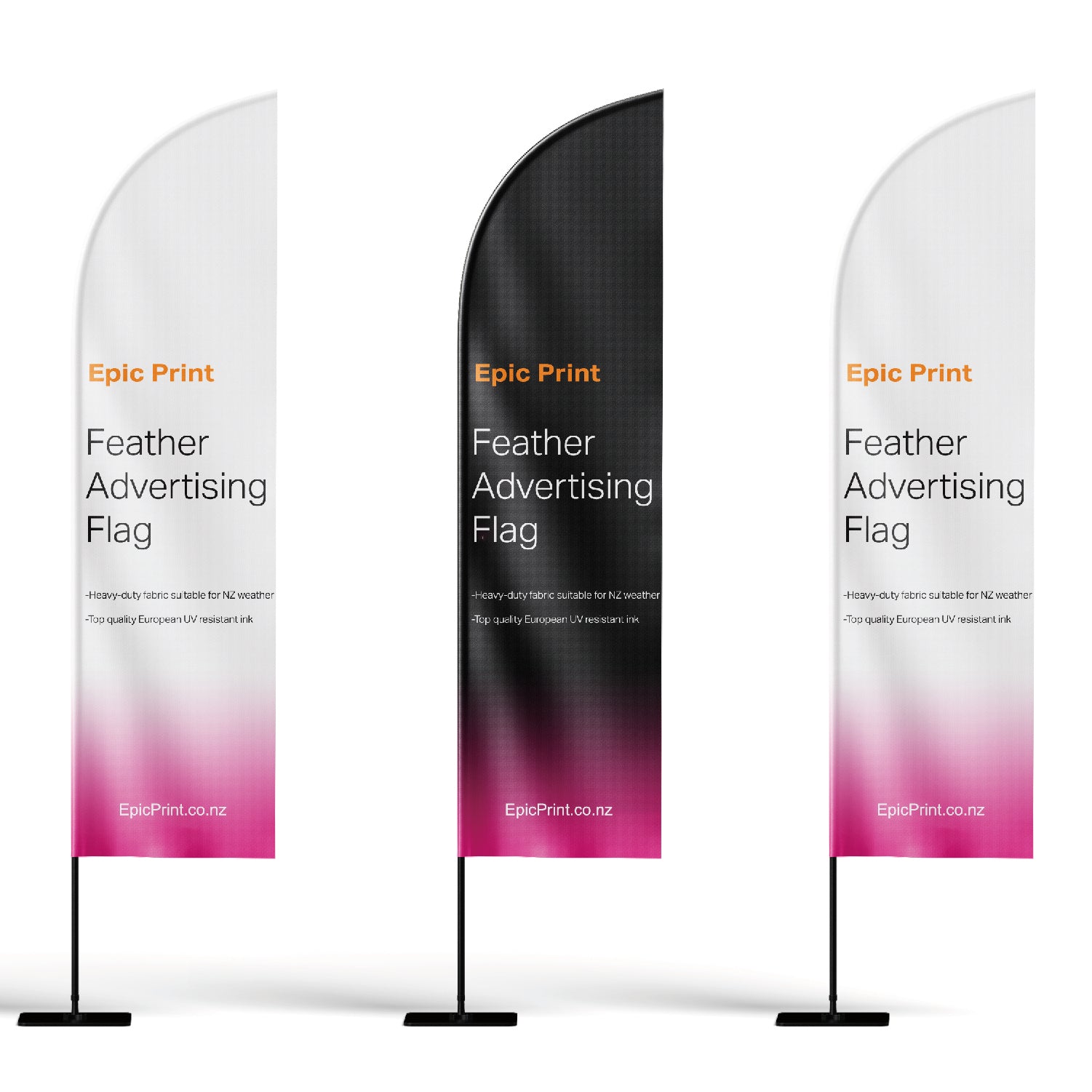 Feather Advertising Flag Printing - Custom & Durable | Epic Print NZ